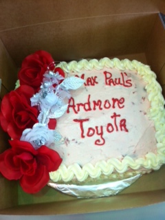 Ardmore Toyota Customer celebrates their new Rav4 by baking Toyota ...